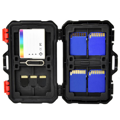 Vivitar Memory Card Hard Case Holder Fits 24 CF SD Micro SD Cards | eBay Vivitar Memory Card Hard Case Holder Fits 24 CF SD Micro SD Cards | eBay